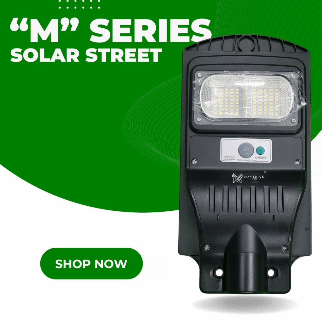 40W Solar Street Light – Motion Sensor, Dusk to Dawn, Wireless